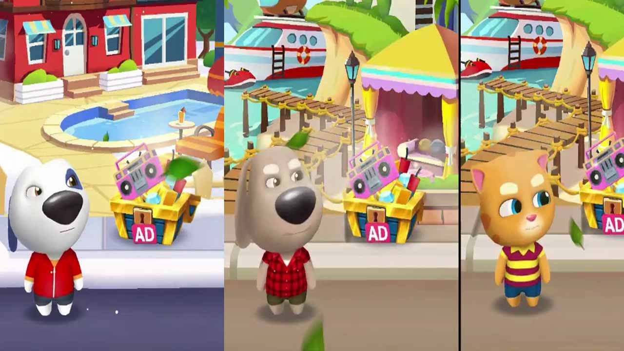 Talking Tom GoldRun-Hank vs Ben vs Ginger Classic Run I 28-11-22 - YouTube