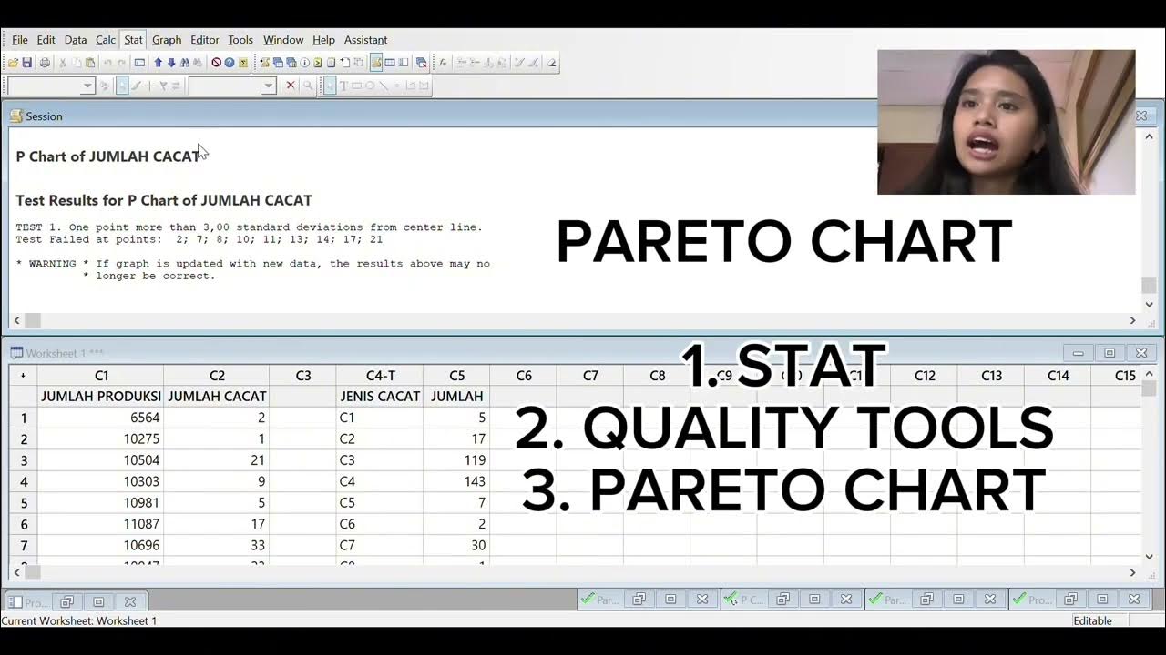TUTORIAL SOFTWARE MINITAB MODUL QUALITY MANAGEMENT - YouTube