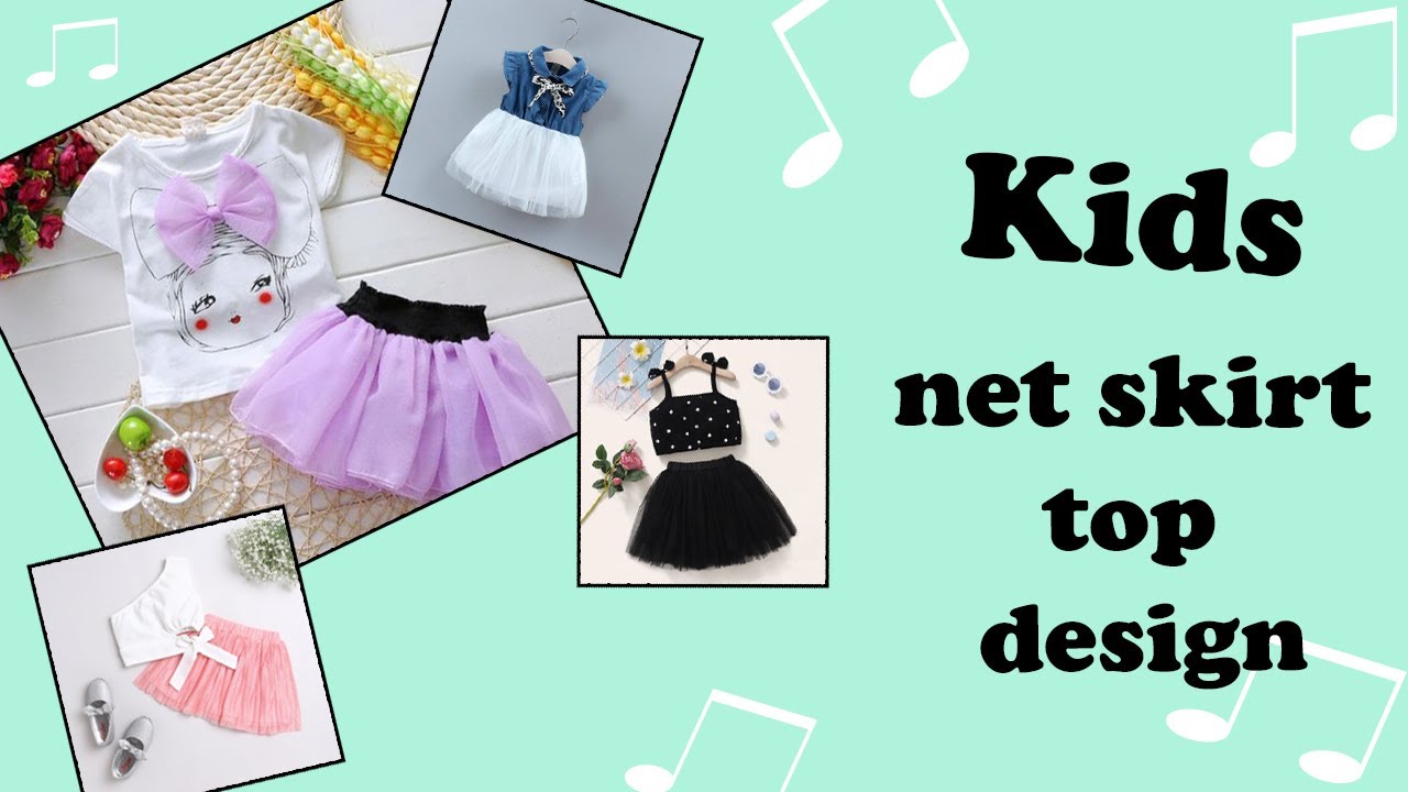 Baby girl net skirt and top design/ Kids net skirt top design / Baby ...