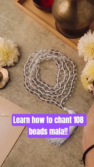 Learn How to Chant with 108 Beads Mala 📿 | Peru Bead | Tarot with ...