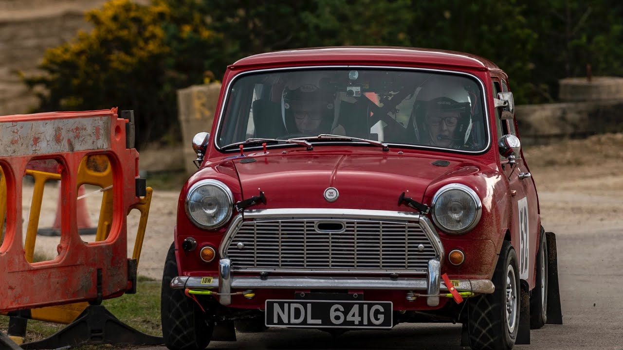 Our first rally in the classic mini Bovington Stages - YouTube