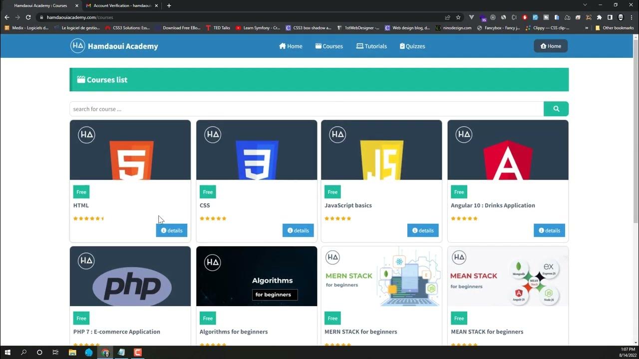 How to use the Tunisian e-learning platform Hamdaoui Academy - YouTube