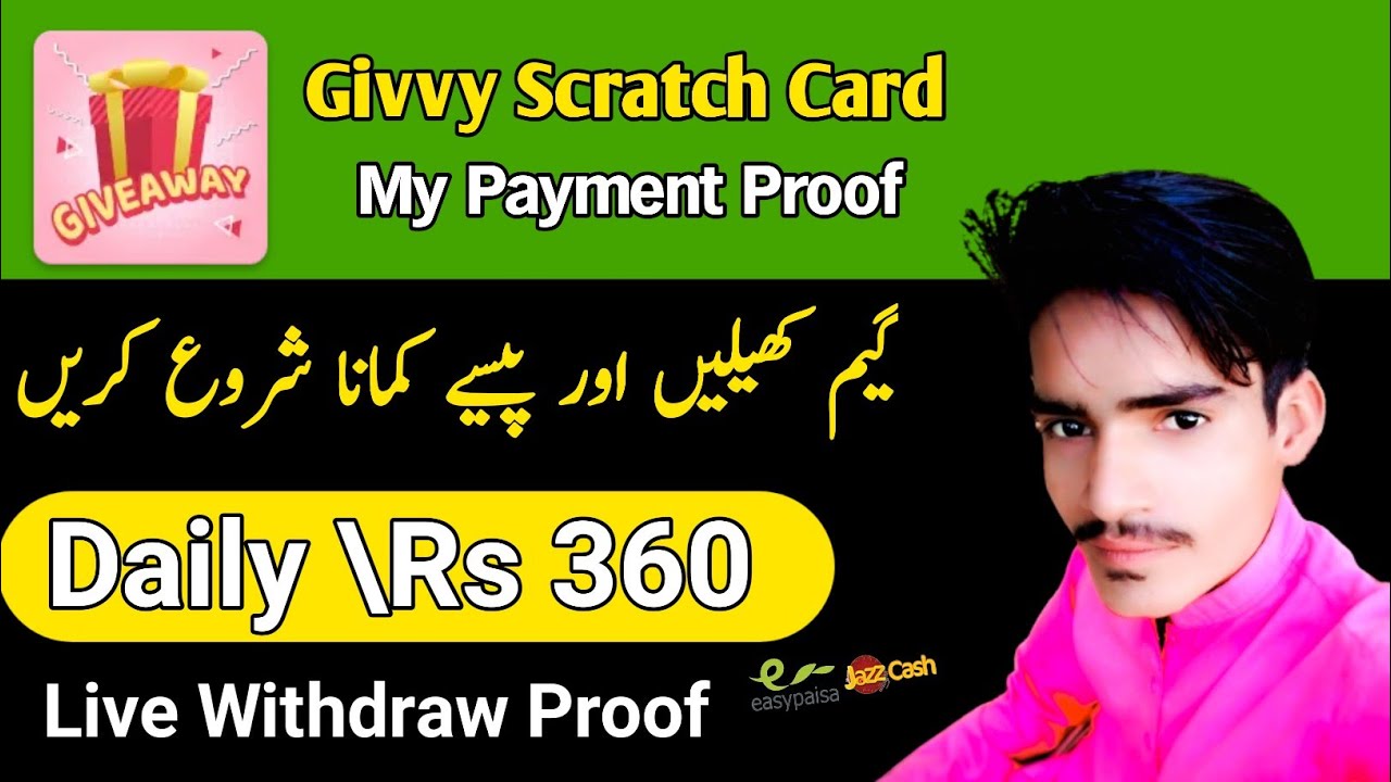 Givvy Scratch Card Payment Proof | online earning in pakistan | make ...