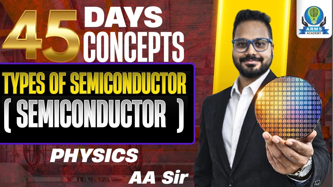 Day 34 | Types of Semiconductor | Physics | JEE Main | Score 80+ | AA ...