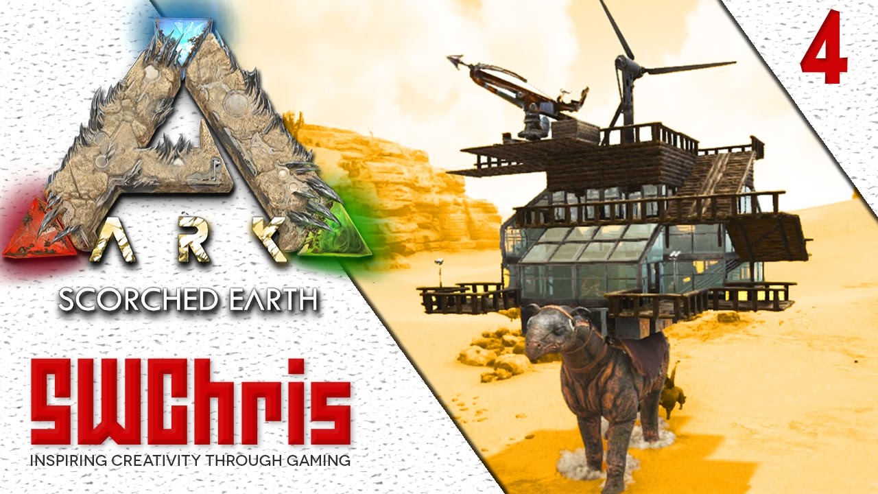 AWESOME PARACERATHERIUM BASE IN ARK SURVIVAL EVOLVED :: Scorched Earth ...