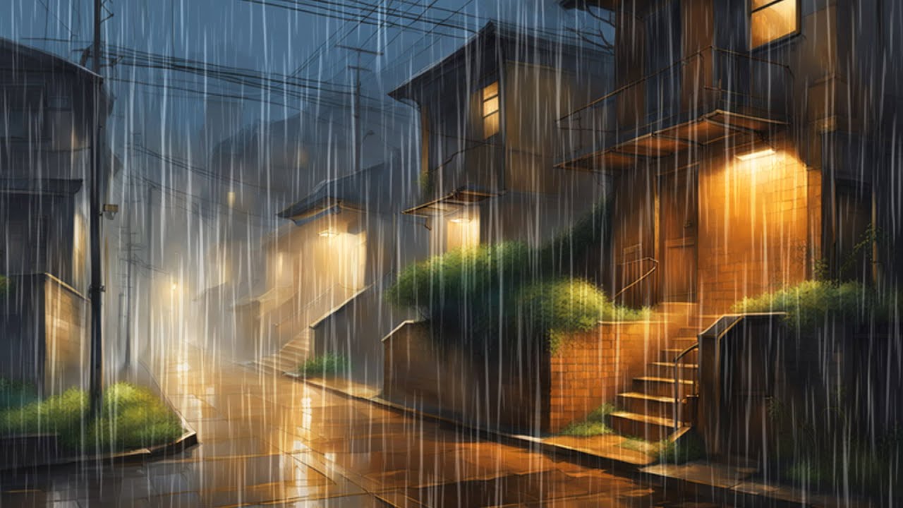 Rain sounds outdoor house - Your peacefull sound - Sleep sounds rain no ...