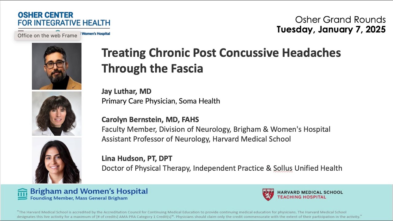 January 2025 Grand Rounds - Jay Luthar, MD | Lina Hudson, PT, DPT ...