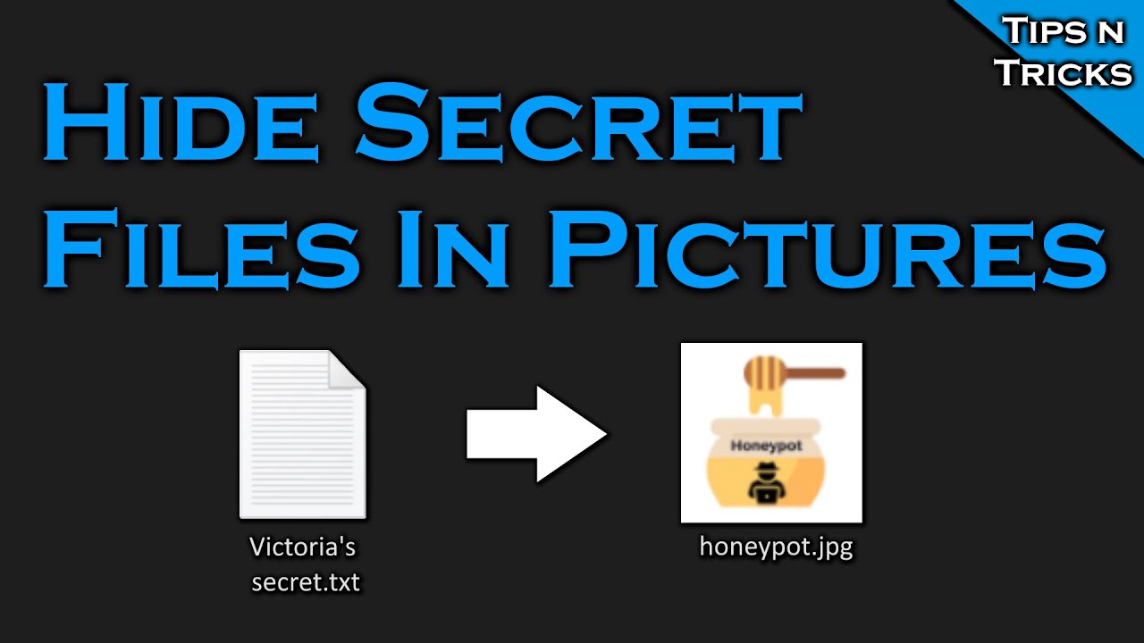 Hide your secret files in pictures! - YouTube