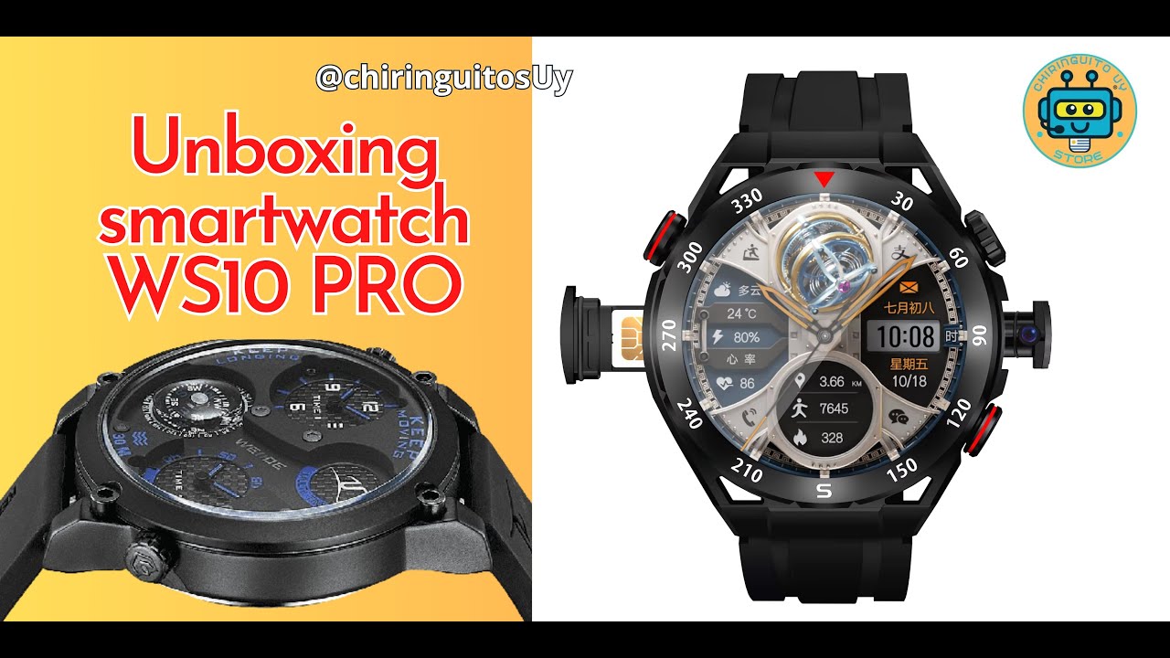 Unboxing smartwatch 4G Wifi Bluetooth Reloj Ws10 ,conócelo - YouTube