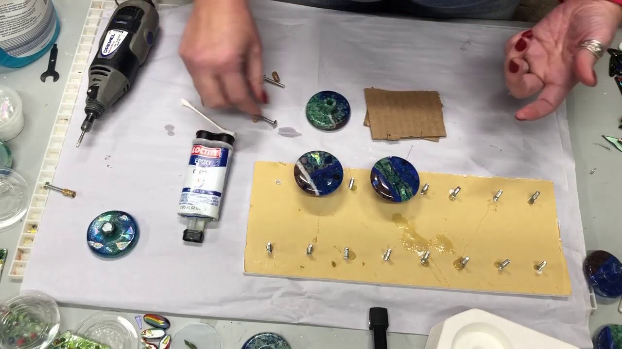 Putting Hardware in Knobs made in Creative Paradise Molds - YouTube