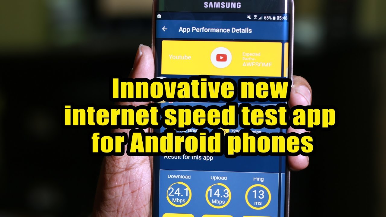 Innovative new internet speed test app for Android phones - YouTube