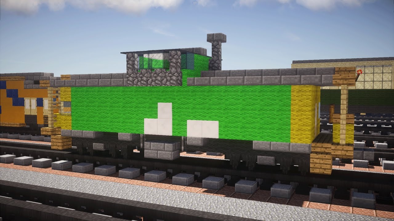 Minecraft Burlington Northern Caboose Tutorial - YouTube