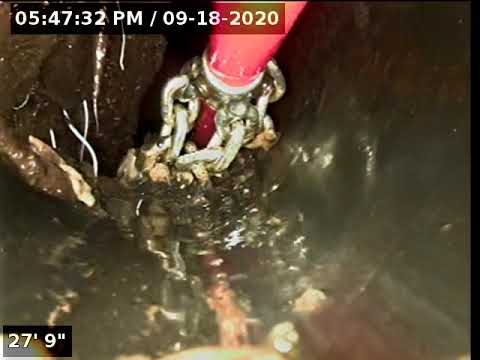 Root Intrusion Ridgid K9-204 Cuts Out - YouTube