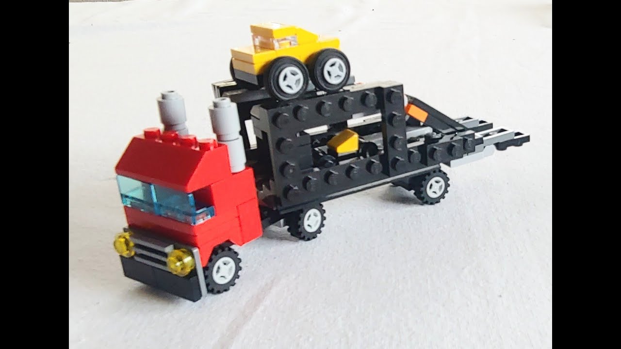 How to Make a Lego Mini Vehicle Transport Truck - YouTube