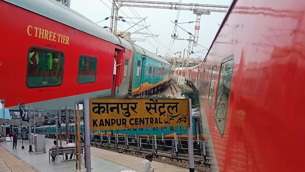 kanpur Central parallel departure godda New Delhi hamsafar / banaras ...