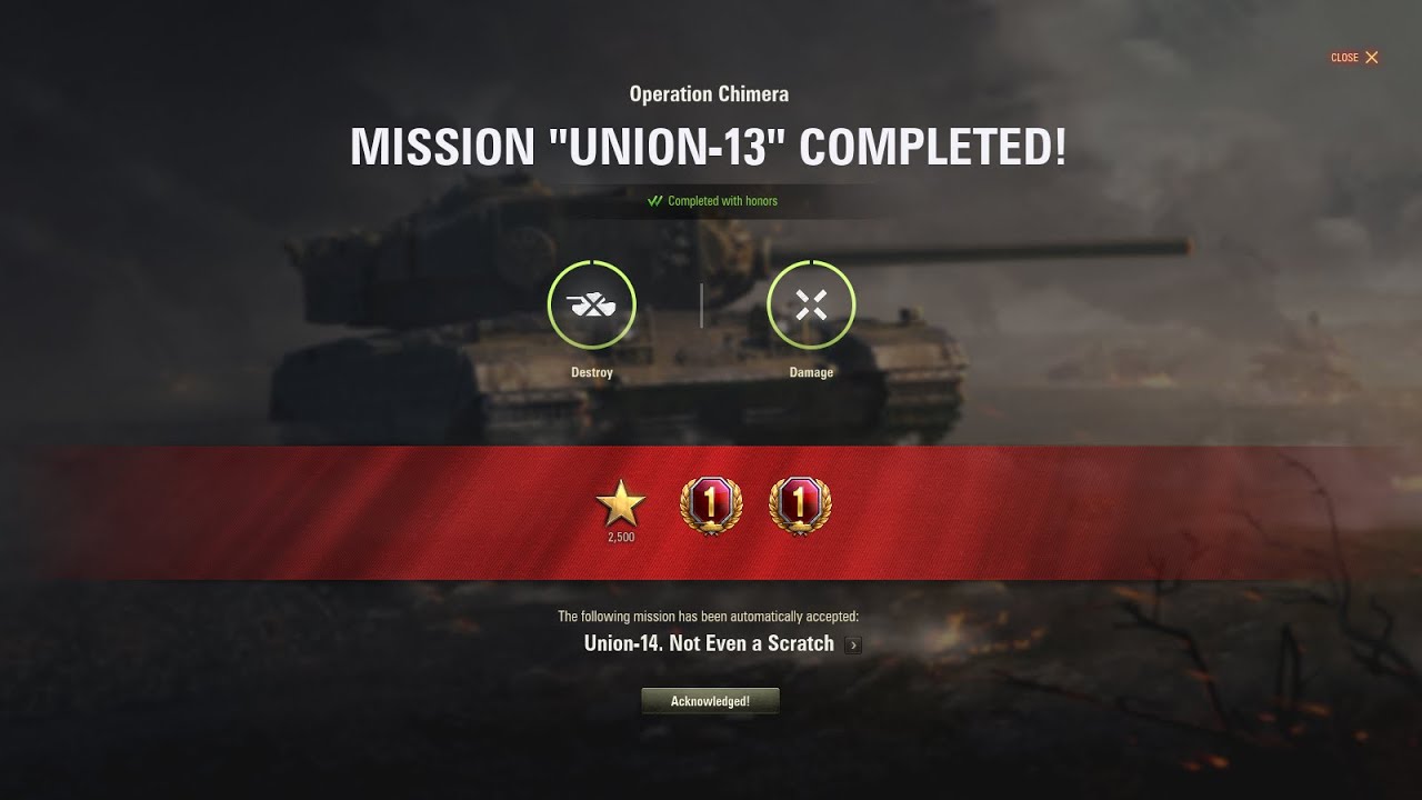WoT- UNION MISSION 13 CHIMERA - YouTube