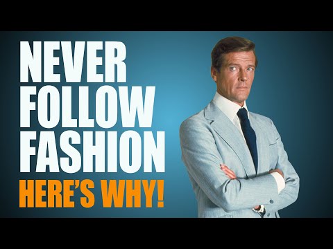 Can classic style last for 5 decades? Roger Moore in The Man with the Golden Gun gives it a try.