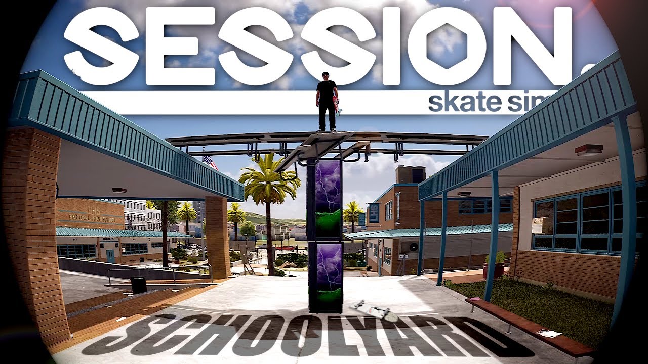 Lets SKATE this School! | Session Skate Sim (SchoolYard DLC) - YouTube