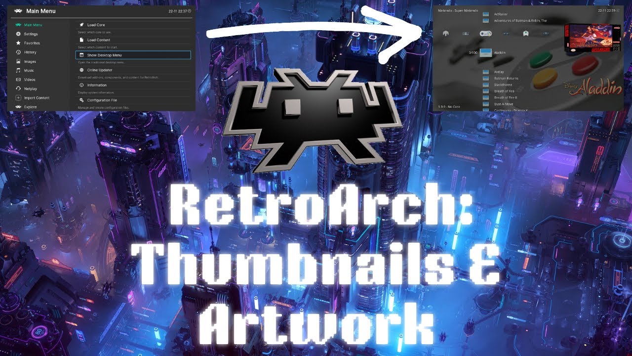 RetroArch - Adding Thumbnails and Artwork - YouTube