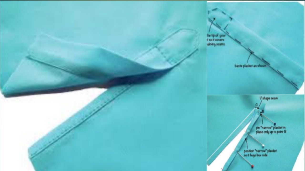HOW TO MAKE A SLEEVE PLACKET - YouTube