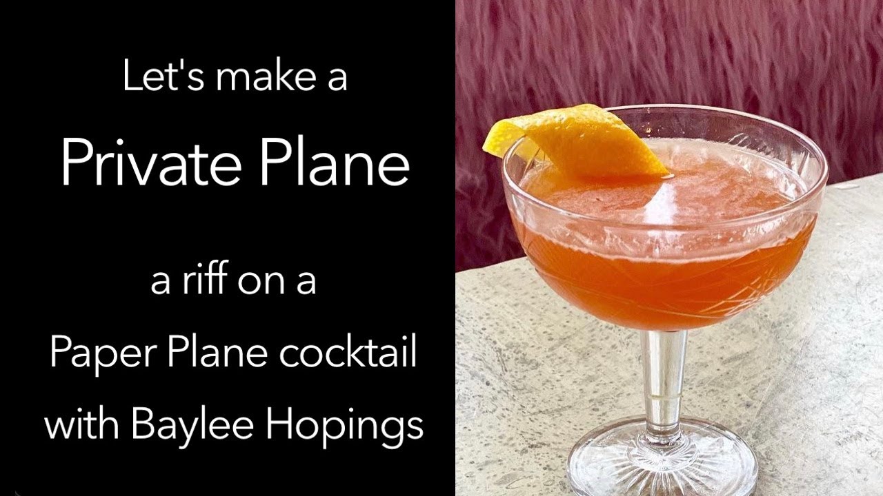 Private Plane - an Aperol cocktail - with Baylee Hopings - YouTube