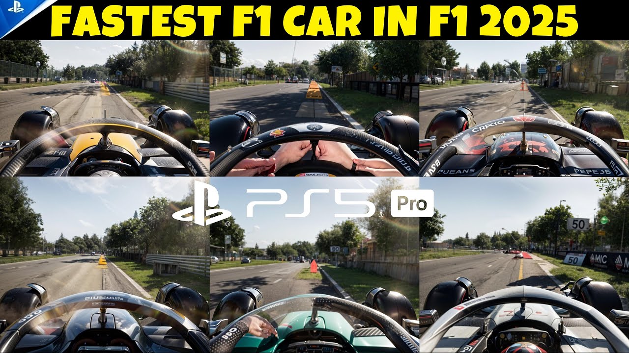 PS5 PRO | F1 2025 | TOP SPEED BATTLE | WHICH F1 CAR IS FAST IN 2025 ...