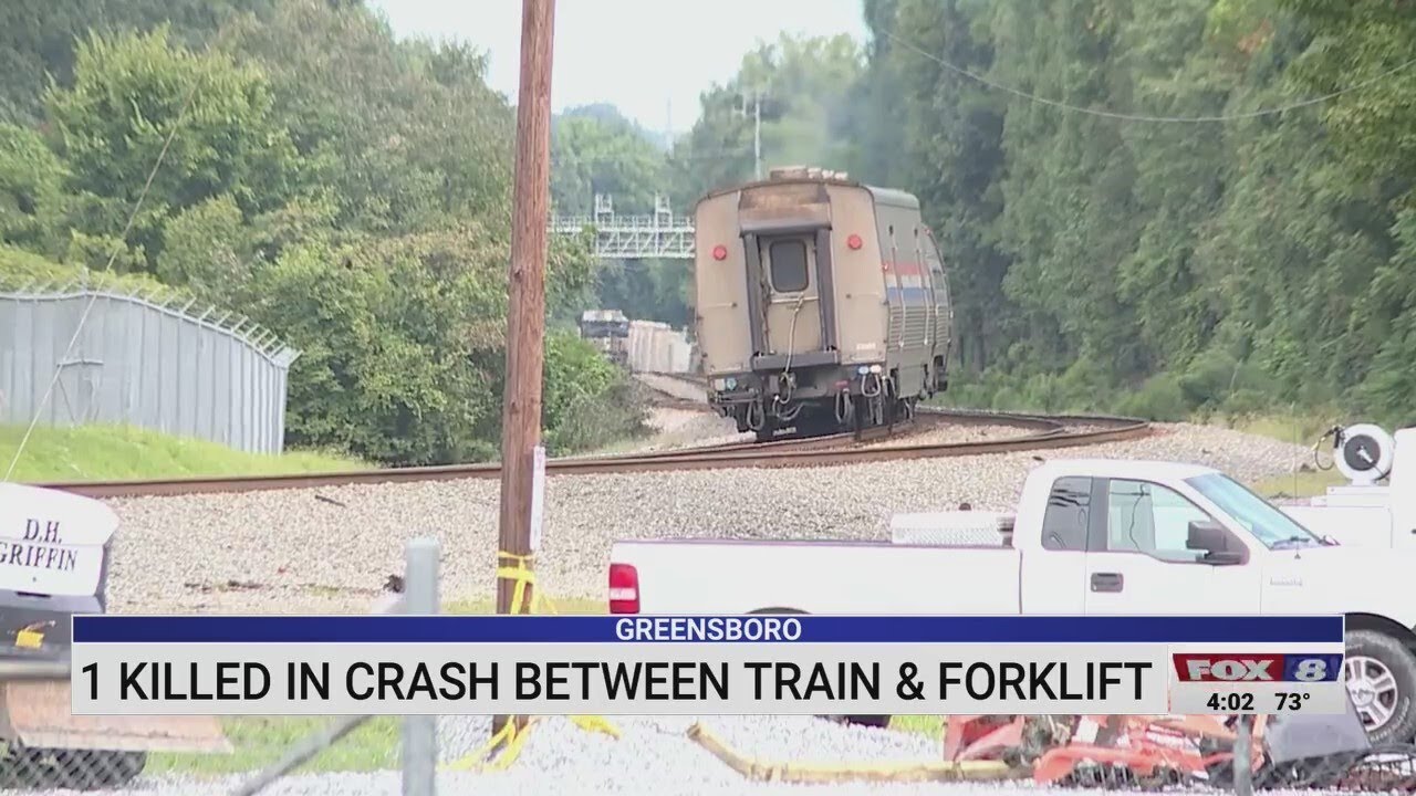 1 dead in Hilltop Road crash between train, forklift, Greensboro police ...