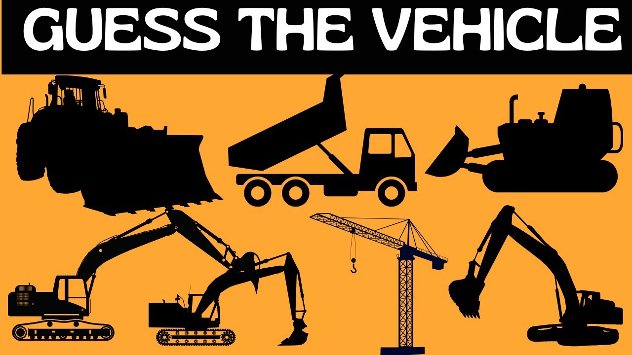 "Construction Vehicles Quiz for Kids | Guess the Vehicle Game !" - YouTube