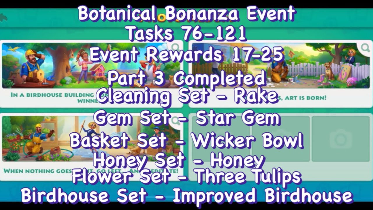 Township : Botanical Bonanza Event | New Merge Event | Tasks & Rewards ...