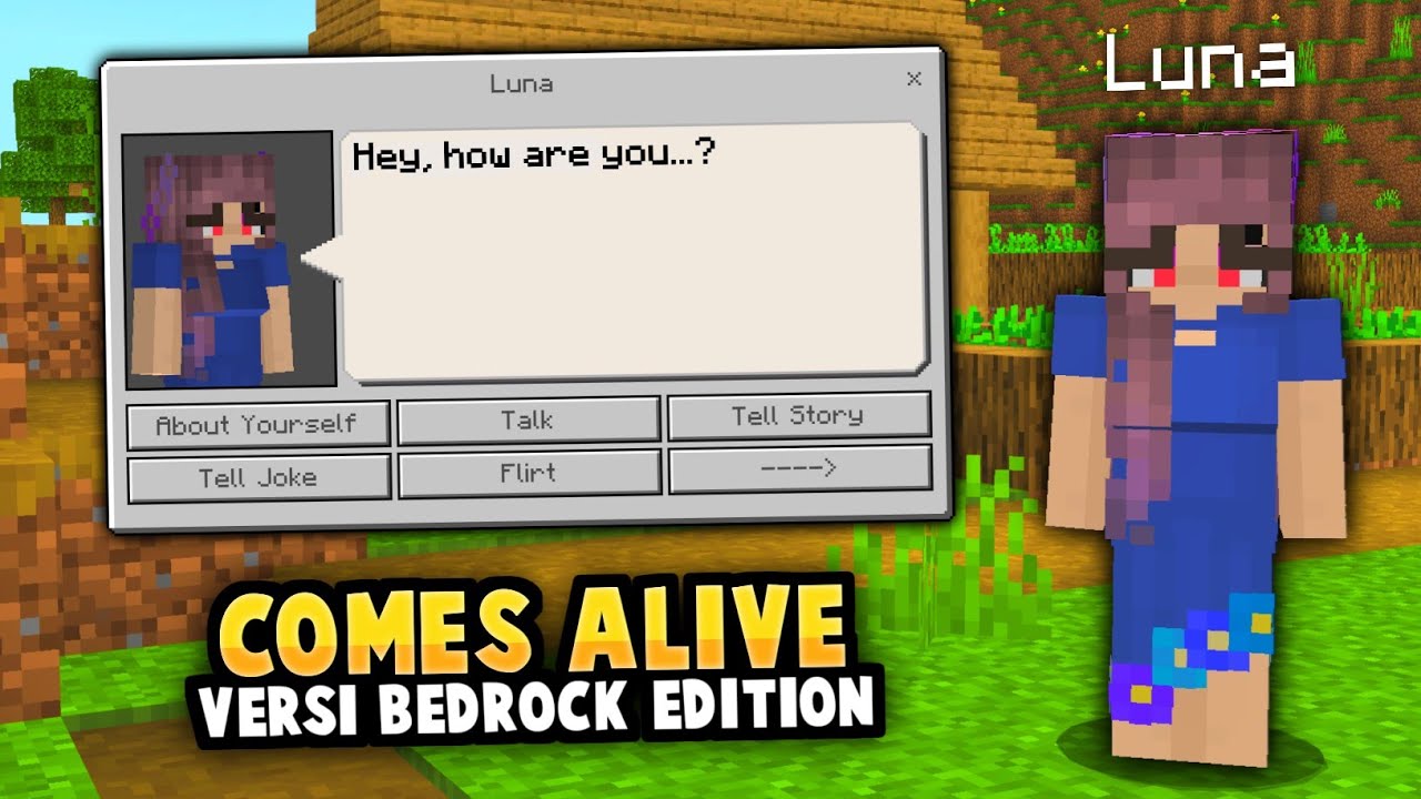 COMES ALIVE ADDON VERSI MCPE - Lively Villager Addon Mcpe 1.18! - YouTube