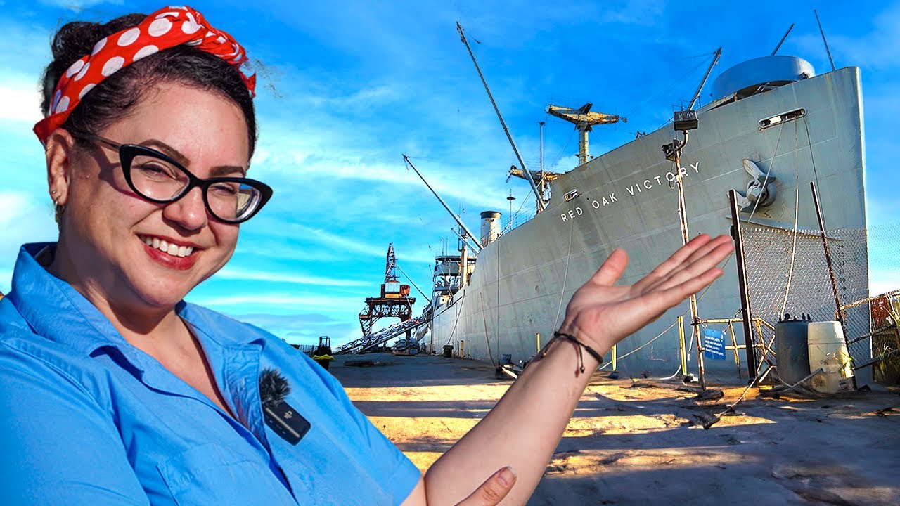 She Lives Rent-Free on an Old World War II Cargo Ship - YouTube