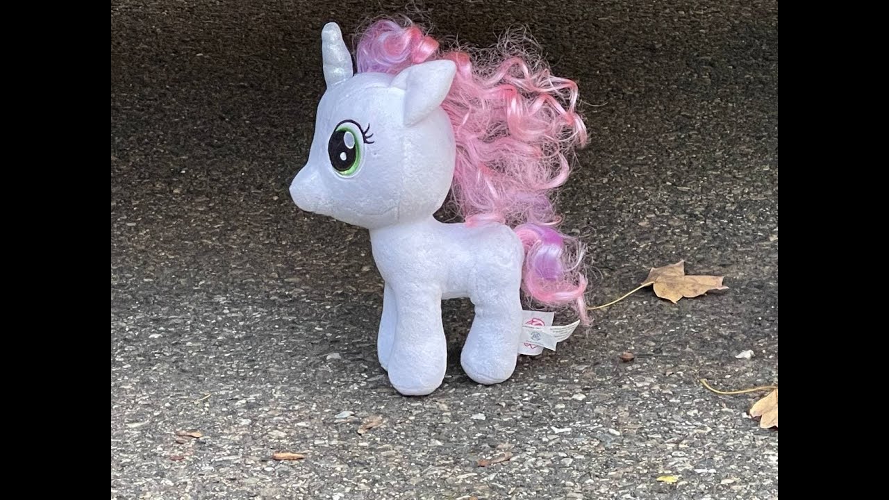My Little Pony Rarity Gets Ran Over By a Truck Stuffed Animal Squish ...