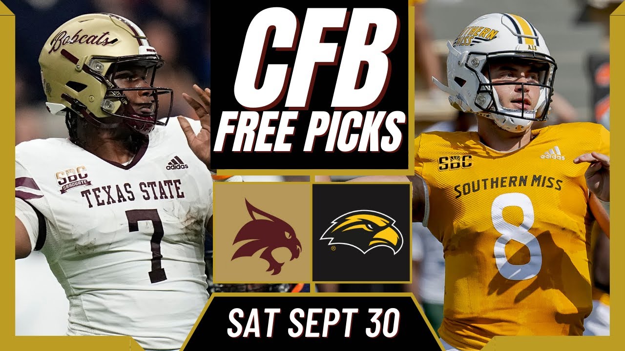 TEXAS STATE vs. SOUTHERN MISS CFB Picks & Prediction | College Football ...