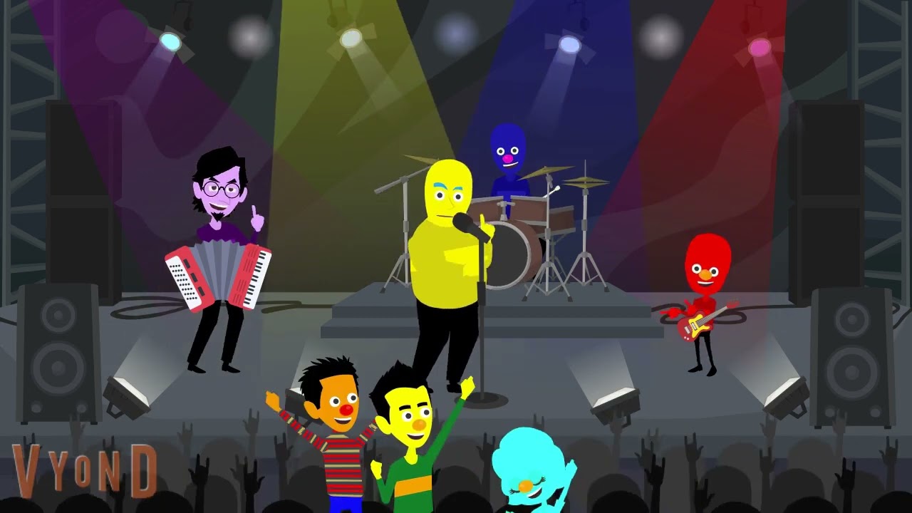 The SS Wiggles Perform On Stage A Vyond Video - YouTube