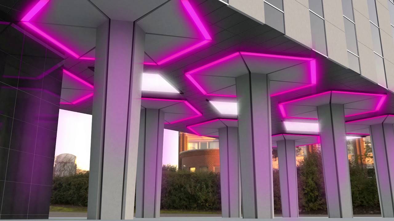 Canopy Ceiling Animation at 1 East Ave - YouTube