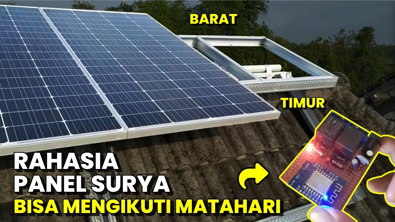 ALAT KONTROL TRACKER PANEL SURYA BERBASIS ESP8266 WEMOS D1 MINI - YouTube