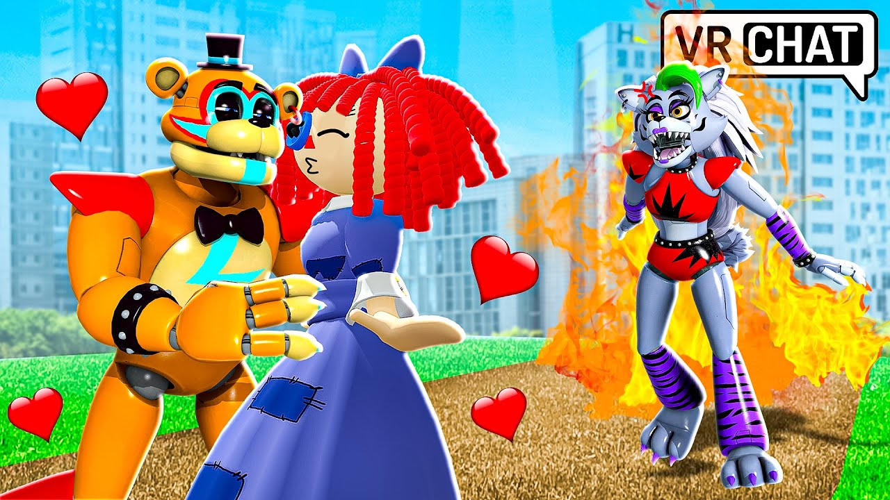 Ragatha HAS a CRUSH on Glamrock Freddy in VRCHAT - YouTube