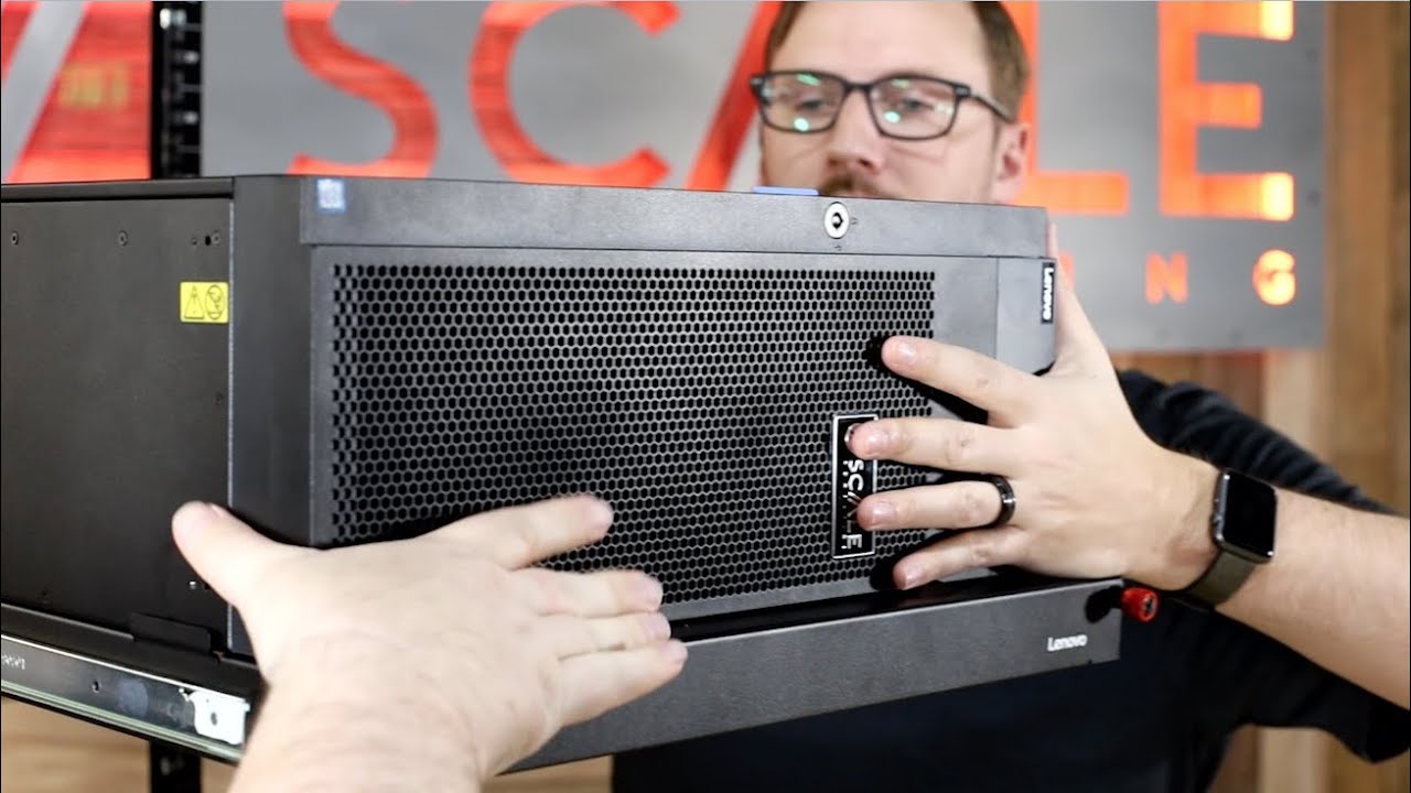 Scale Computing's HE500 Series Towers - Rack & Rail Installation - YouTube