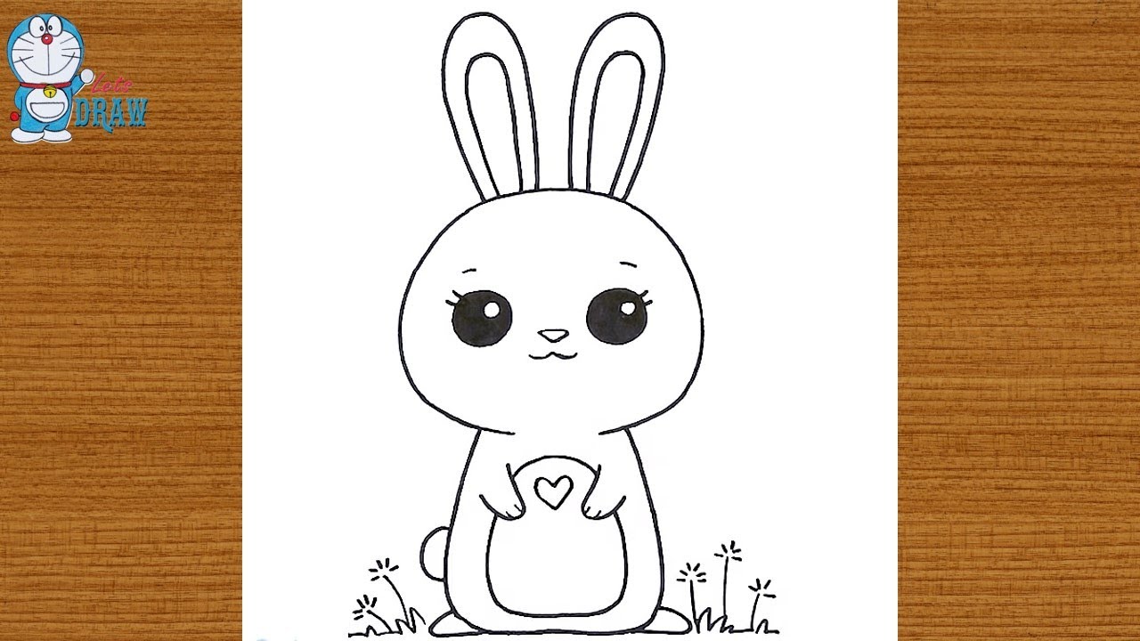 How to Draw a Bunny Easy Spring||Comment dessiner un lapin Easy Spring ...
