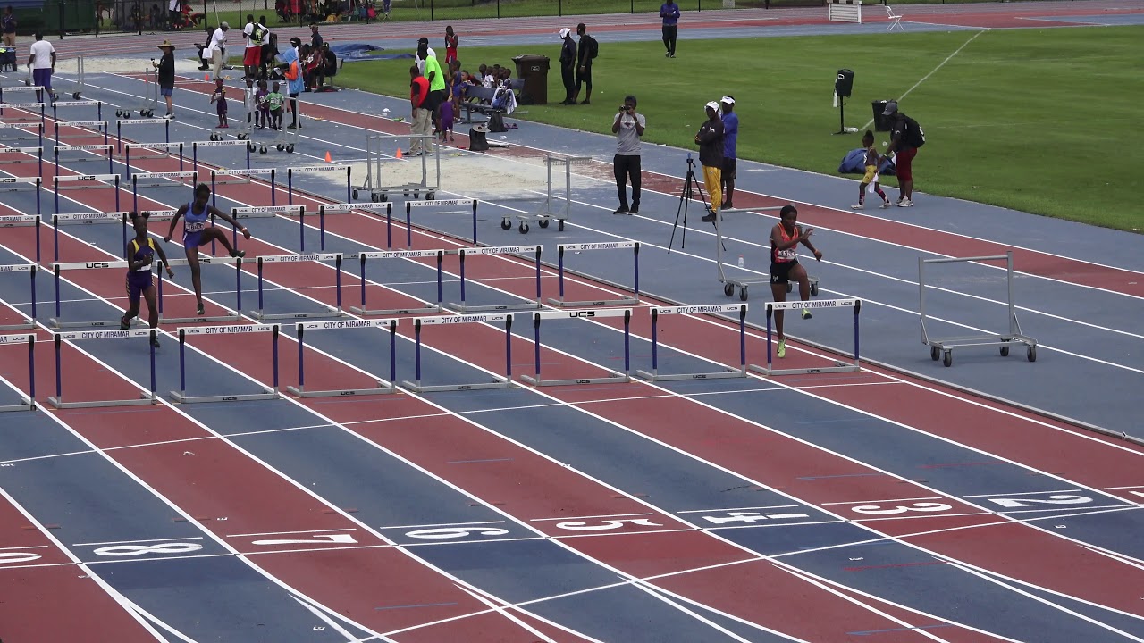 Girls 100m Hurdles Finals 13-14 Year Old Heat 2 - 44th Annual Northwest ...