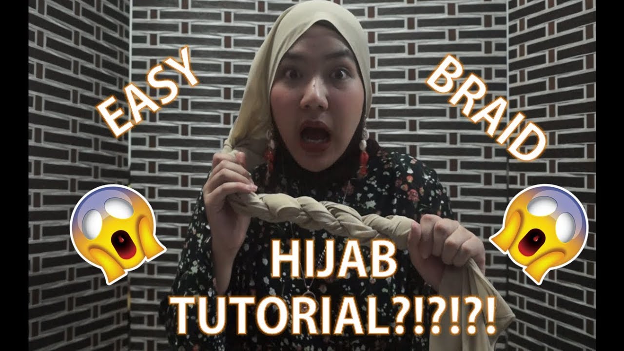 HIJAB BRAID?!?!? EASY HIJAB TUTORIAL - YouTube