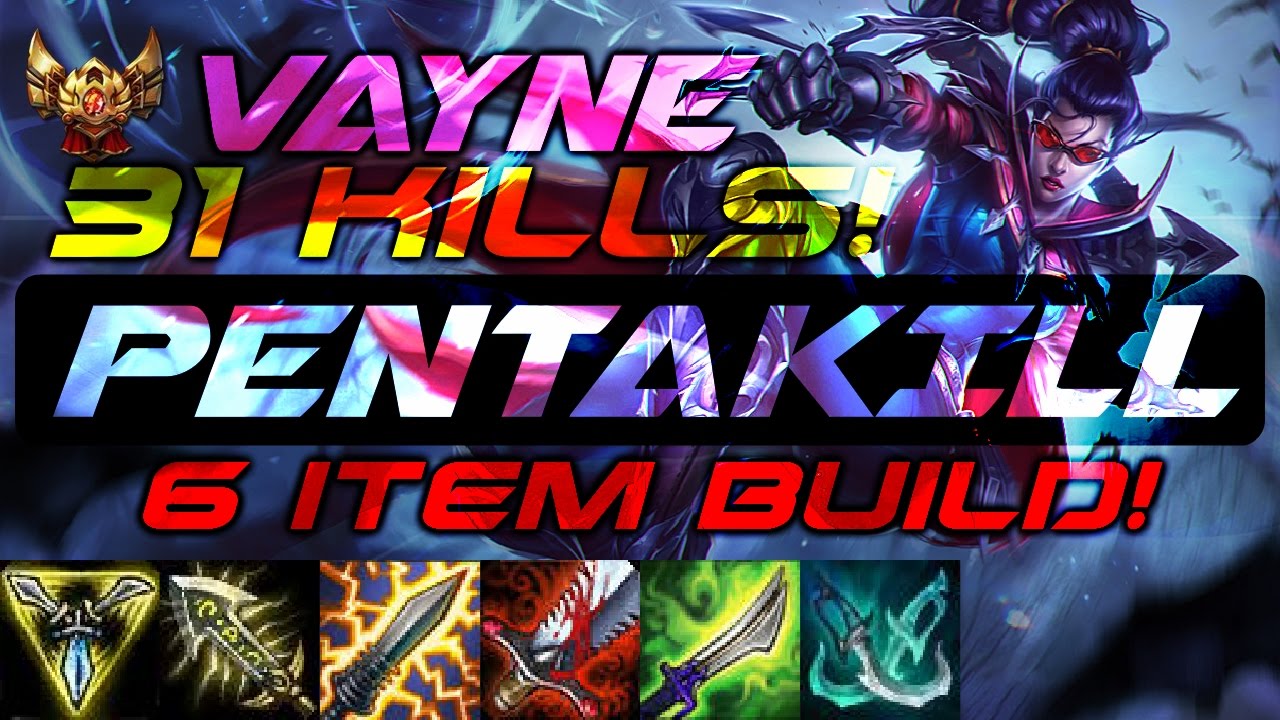 Vayne 6 item build | BROKEN DAMAGE | PENTAKILL - YouTube