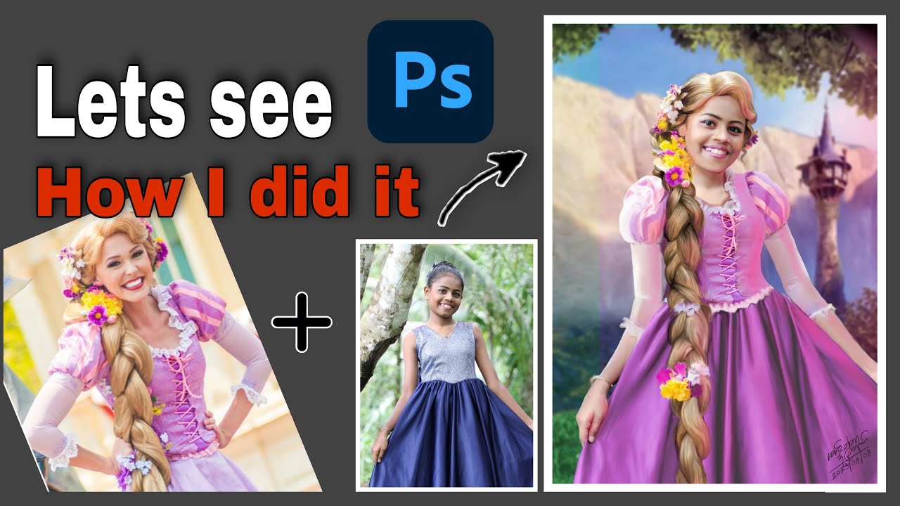 Photoshop edit for this little girl 🥰 - YouTube