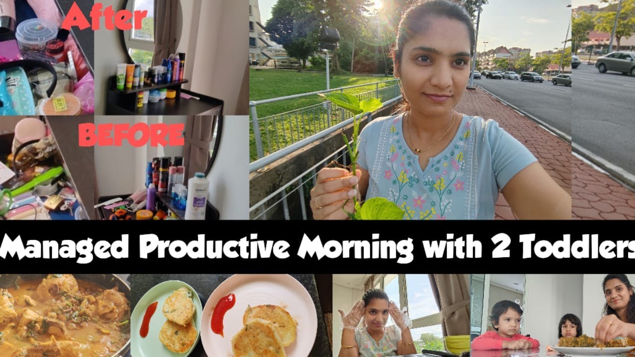 Morning🌅Productive Routine with 2kids, Cooked Green Herb Chicken, Tried ...