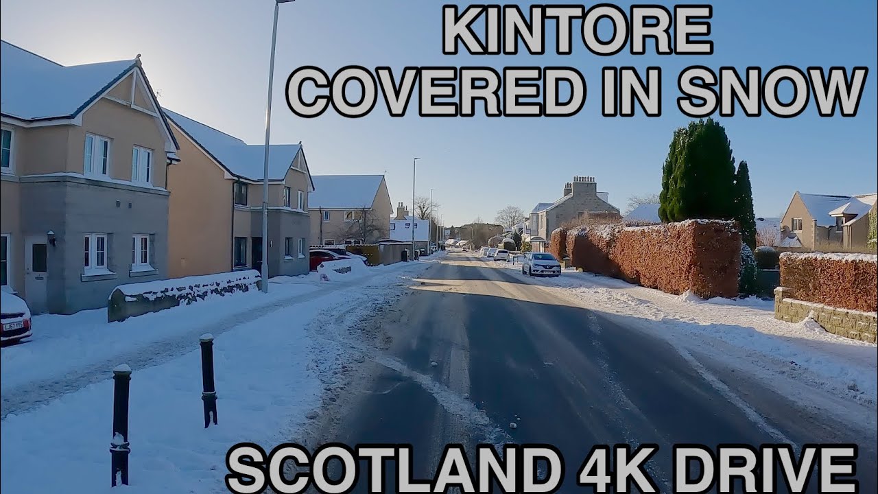 Scotlands Towns | Kintore, Aberdeenshire winter drive - YouTube