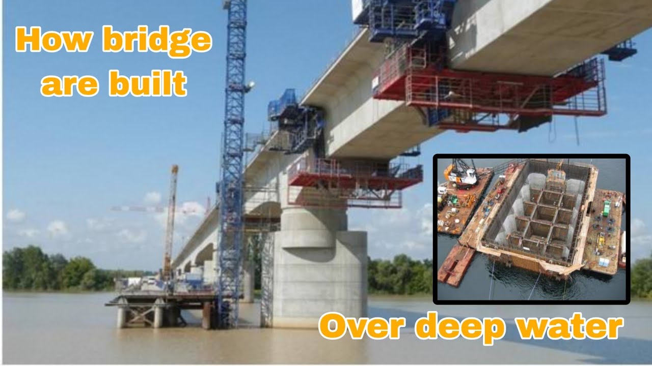 How bridges are built over water #bride #construction #technology - YouTube