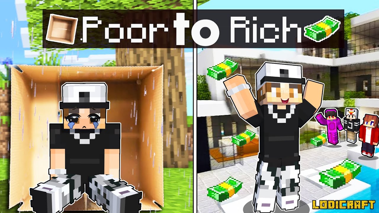 Going from POOR To RICH in Minecraft!(Tagalog) Part 1 - YouTube