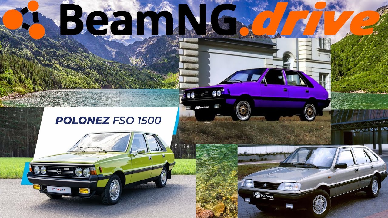BeamNG Drive FSO Polonez Caro Tuning Policja - YouTube