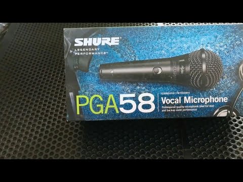 SHURE PGA 58 MIC UNBOXING & REVIEW - YouTube