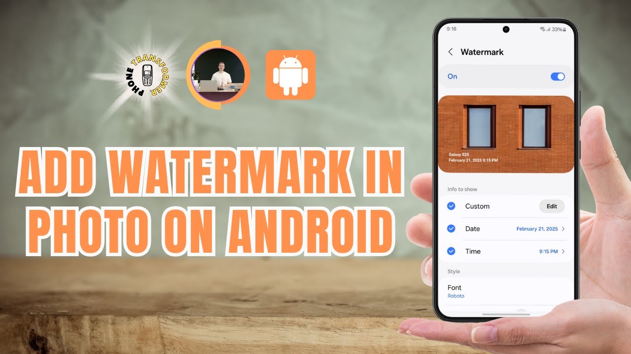 How to Add Watermark in Photo on Android - Full Tutorial - YouTube